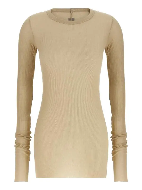 Rick Owens Long-sleeve Ribbed T-shirt - Multicolor