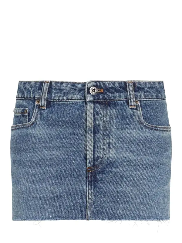 Miu Miu Denim Skirt - Blue