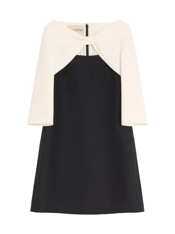 Valentino Garavani Wool And Silk Mini Dress - Multicolor