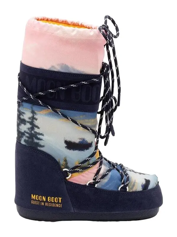 Moon Boot X Guest In Residence Icon High Postcard Boots - Multicolor