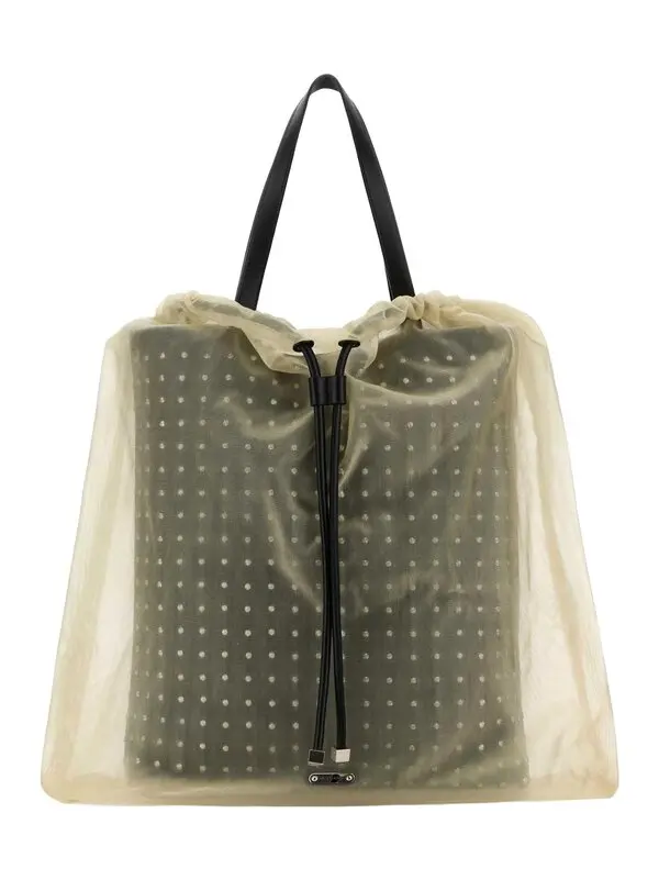 Alexander McQueen Leather And Tulle Nebula Shopping Bag - Multicolor