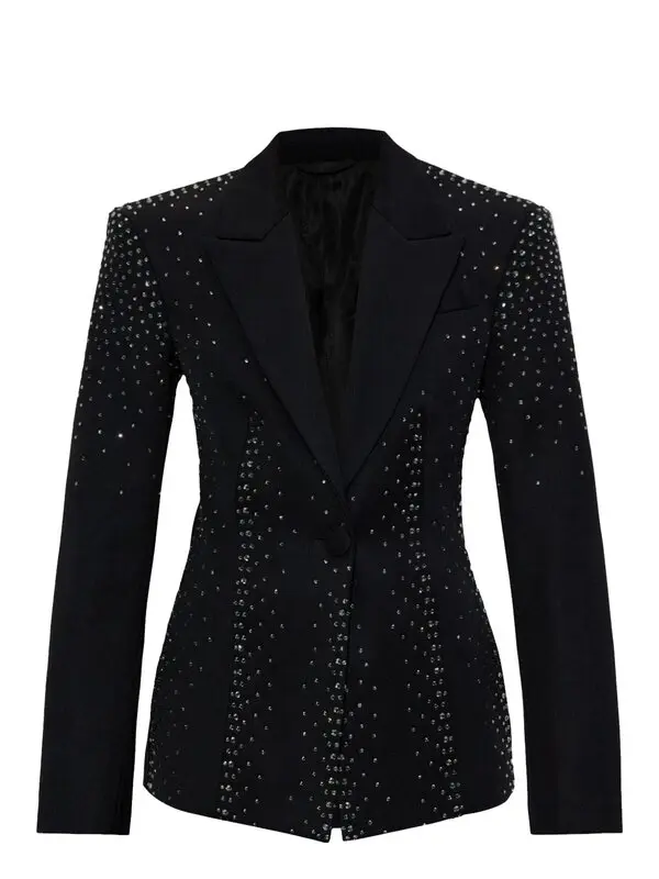 Attico Wool Embellished Blazer - Multicolor
