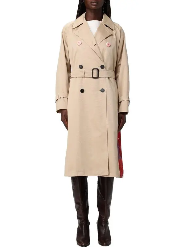 Max Mara Double Breasted Trench Coat - Cream