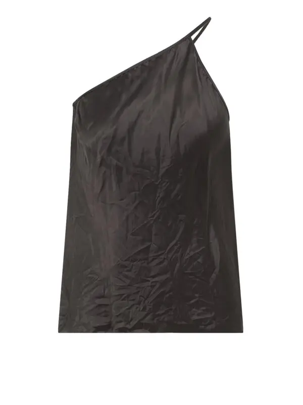 Rick Owens One Shoulder Slip Top - Brown