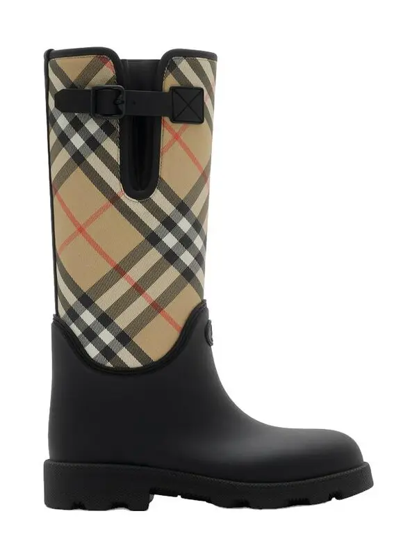 Burberry Marsh Stamp High Rubber Boots - Multicolor