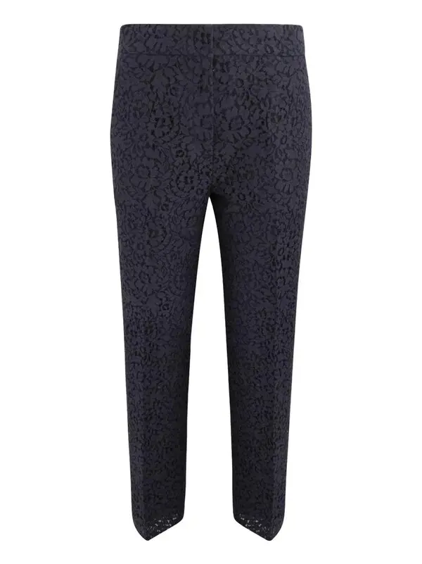 Max Mara Classic Lace Trousers - Blue