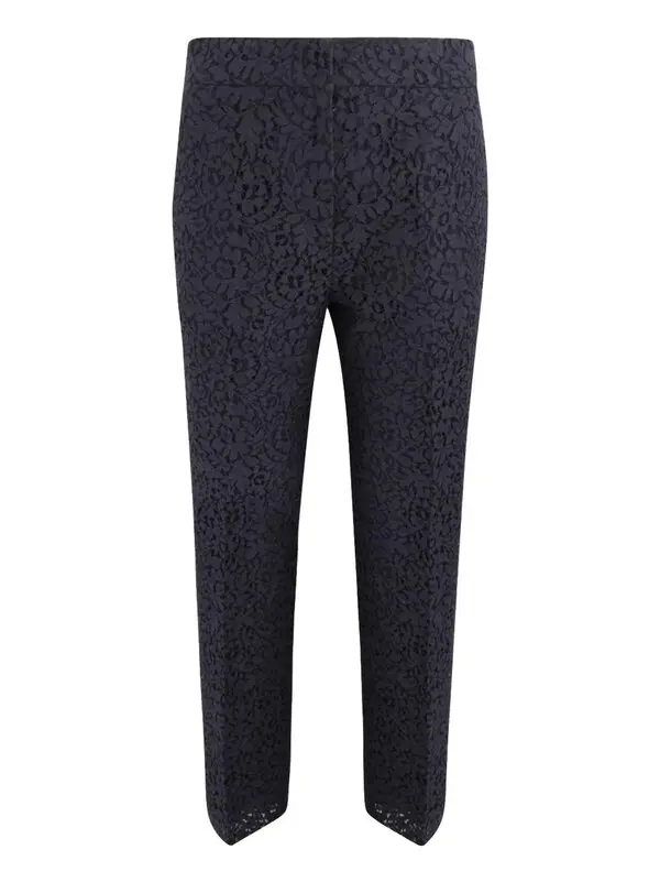 Max Mara Classic Lace Trousers - Blue