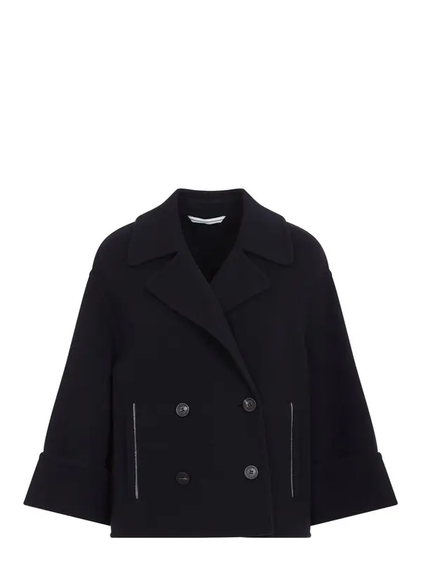 Peserico Wool Shortcoat - Blue