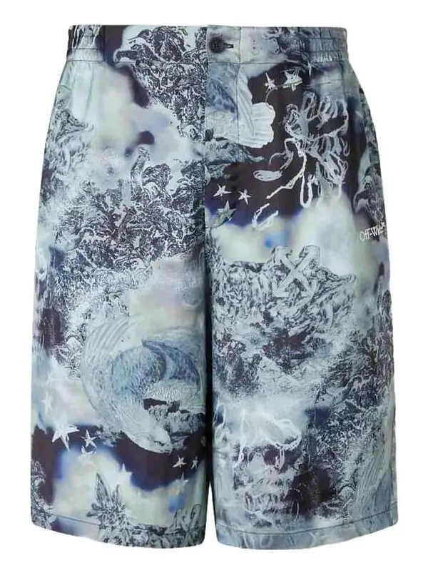 Off-White Shorts Bermuda Shorts - Blue