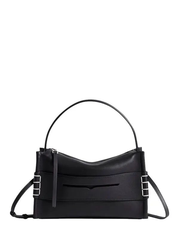 JW Anderson Leather Loafer Bag - Black