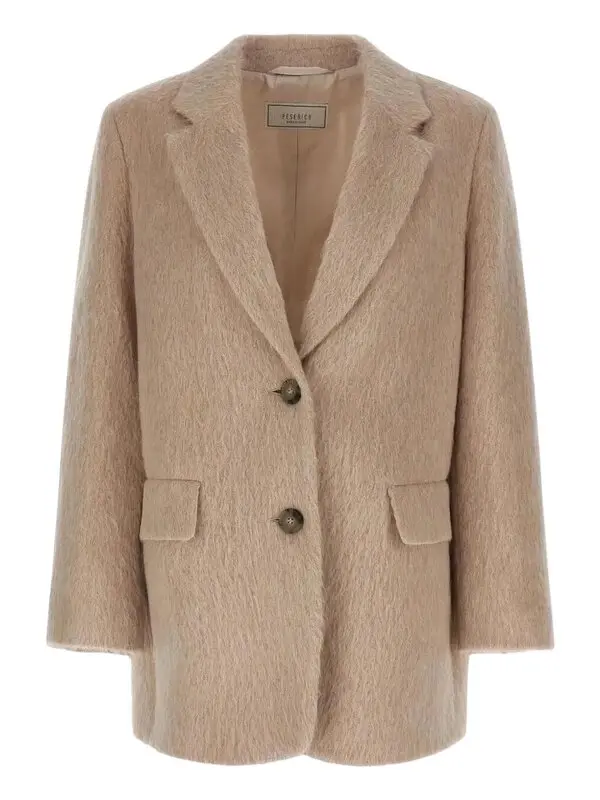 Peserico Alpaca Single-button Blazer - Multicolor