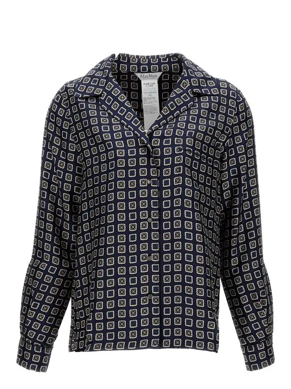 Max Mara Geometric Silk Shirt - Multicolor