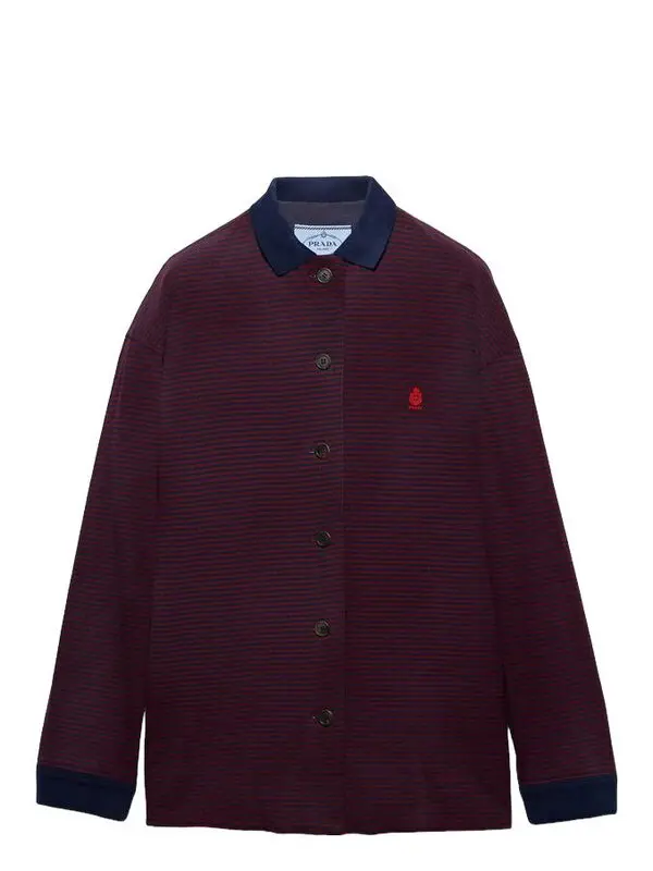 Prada Cotton Bomber Jacket - Red