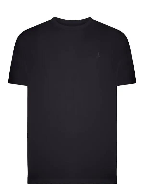 JW Anderson J.w.anderson T-shirt With Embroidered Anchor - Black