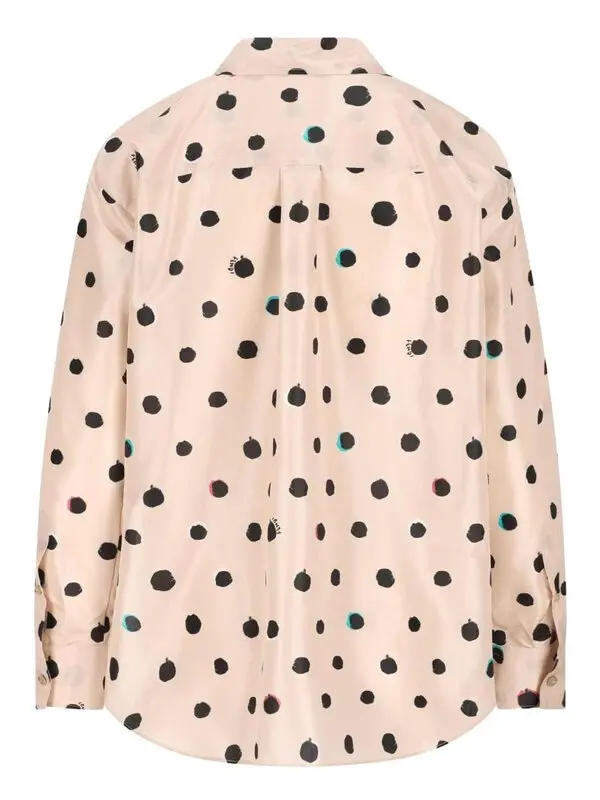 Fendi Falena Dots Silk Shirt - Multicolor