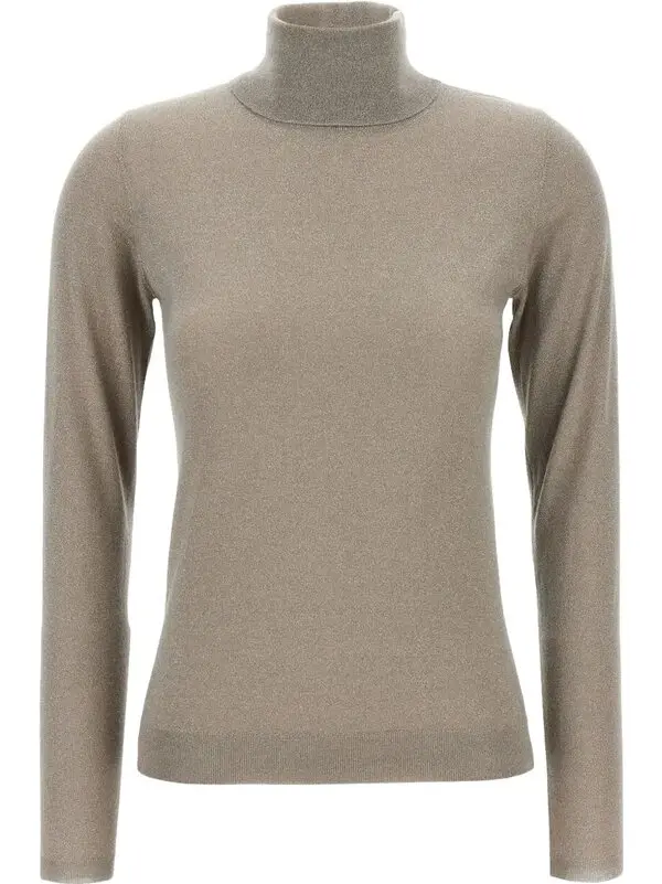 Brunello Cucinelli Cashmere Blend Roll Neck Sweater - Multicolor