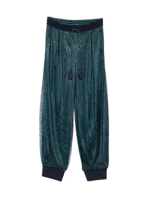 Giorgio Armani Embellished Tapered Trousers - Blue