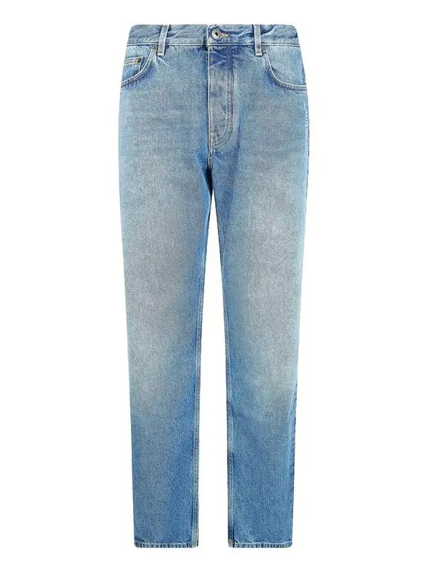 Off-White Denim Regular & Straight-leg Jeans - Blue