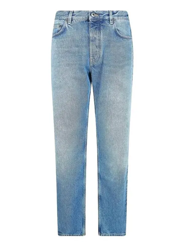Off-White Straight-leg Denim Trousers - Blue
