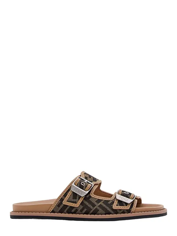 Fendi Jacquard Ff Motif Sandals - Multicolor