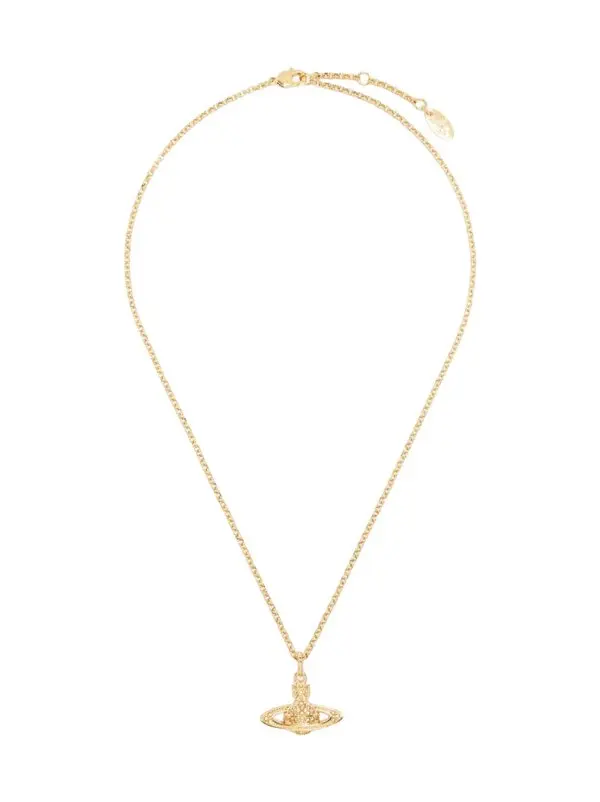 VIVIENNE WESTWOOD Collana Pendente Orb Con Cristalli - Silver