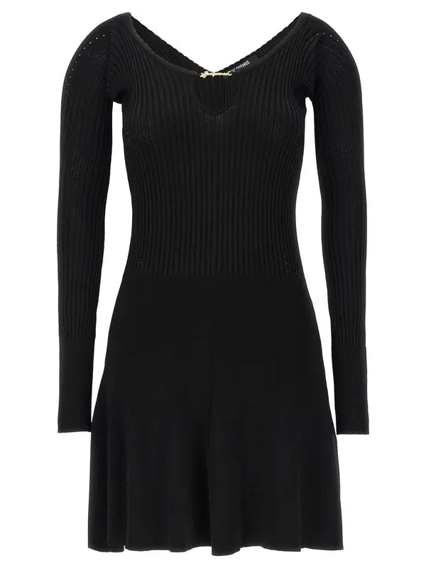 Jacquemus La Mini Robe Pralù Dress - Black