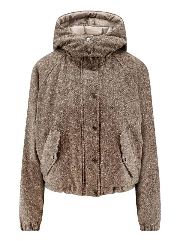 Brunello Cucinelli Melange Virgin Wool Blend Jacket - Multicolor