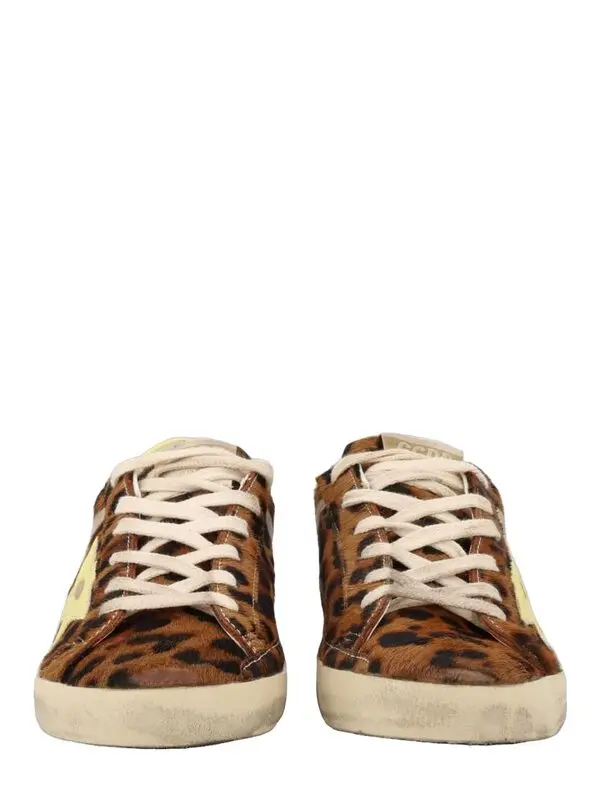 GOLDEN GOOSE Super-star Leather Sneakers - Multicolor