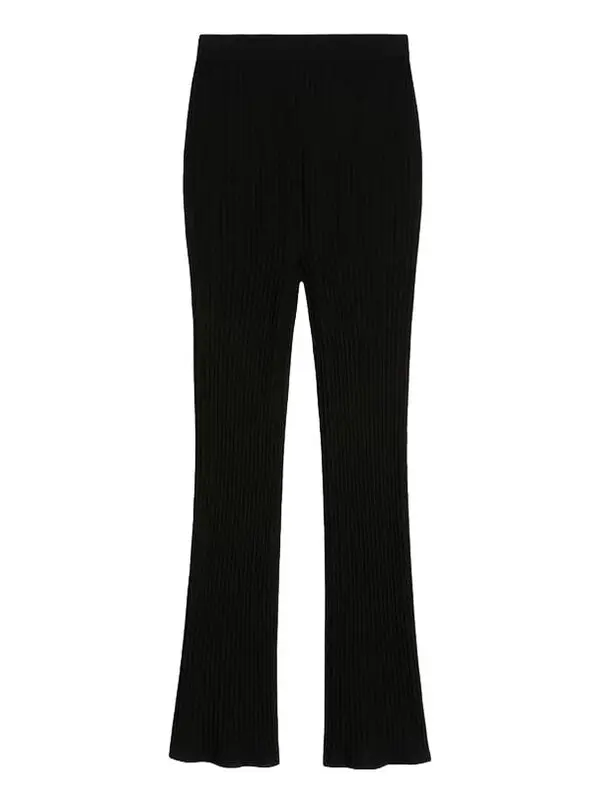 Max Mara Trousers Flared Trousers - Black