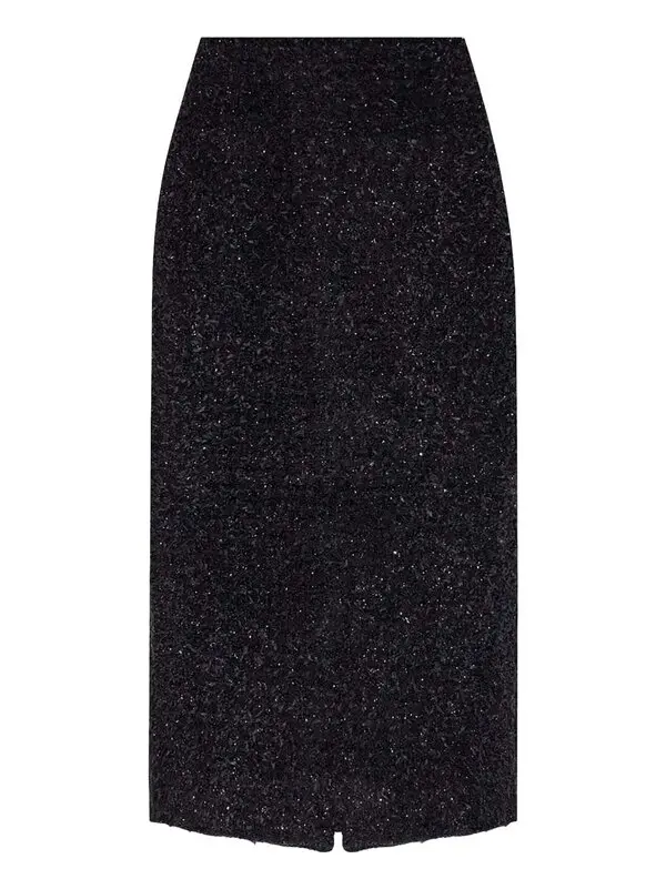 Balenciaga Tweed Midi Skirt - Multicolor