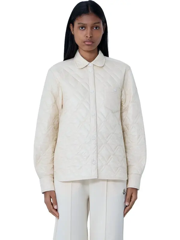 Moncler Logo Motif Quilted Jacket - Multicolor