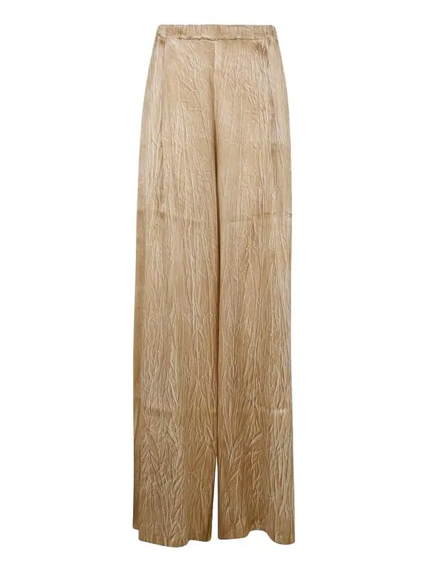 Avant Toi Silk Flared Leg Trousers - Multicolor