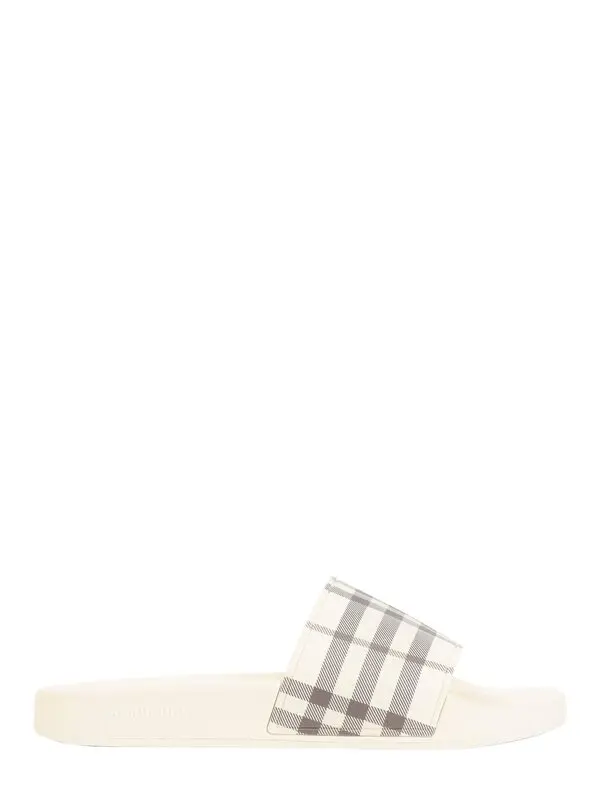 Burberry Check Rubber Slides - Multicolor