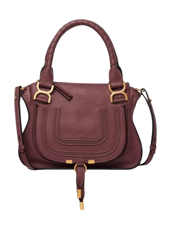 Chloé Small Marcie Leather Bag - Brown