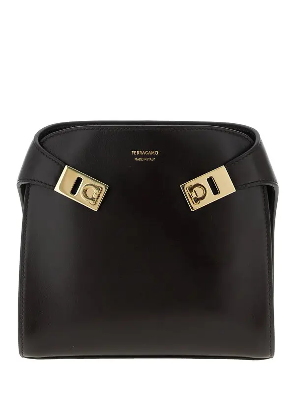 FERRAGAMO Hug Bb S Belt Bag - Brown