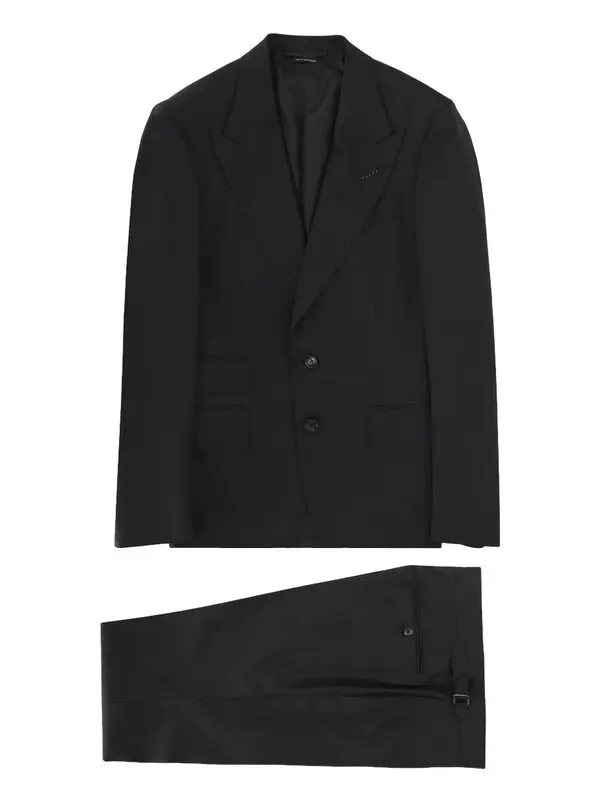 TOM FORD Abito Grand Overcheck Shelton - Black