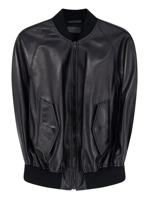 Balenciaga Sleeveless Leather Jacket - Black