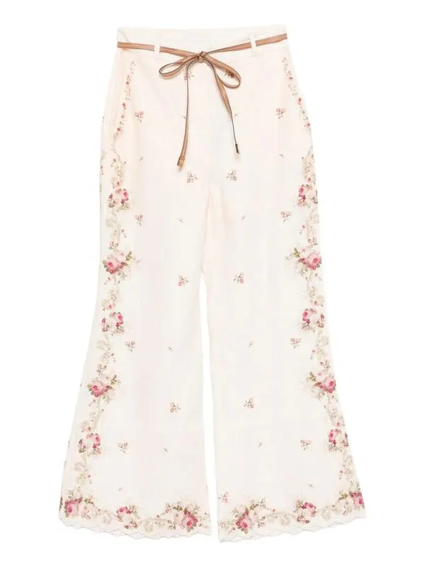 Zimmermann Patience Linen Trousers - Multicolor