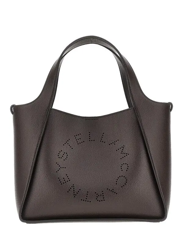 Stella McCartney Grained Vegan Leather 'stella Logo' Bag - Brown