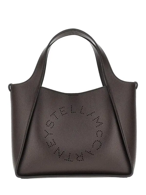 Stella McCartney Grained Vegan Leather Stella Logo Bag - Brown
