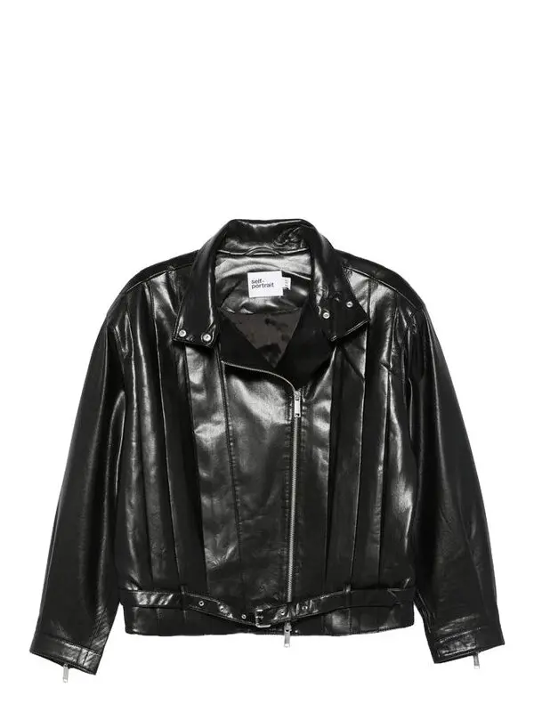 SELF-PORTRAIT Biker Jacket - Black