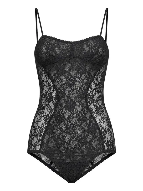 Attico Stretch Lace Bodysuit - Multicolor