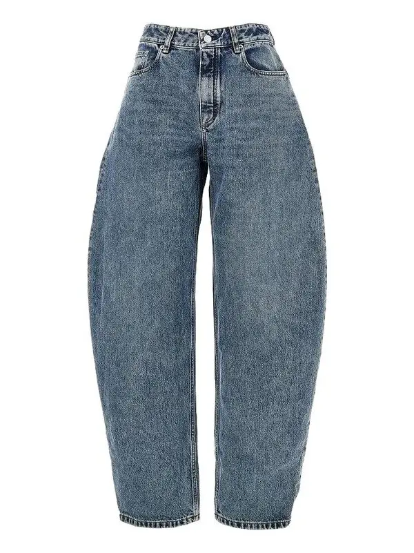 Alaïa Curved Five-pocket Jeans - Blue