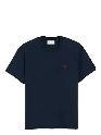 AMI Paris Tshirt With Red De Coeur - Multicolor
