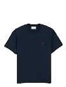 AMI Paris Tshirt With Red De Coeur - Multicolor