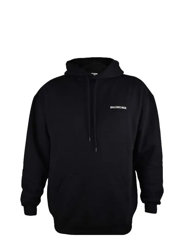 Balenciaga Hooded Sweatshirt - Black