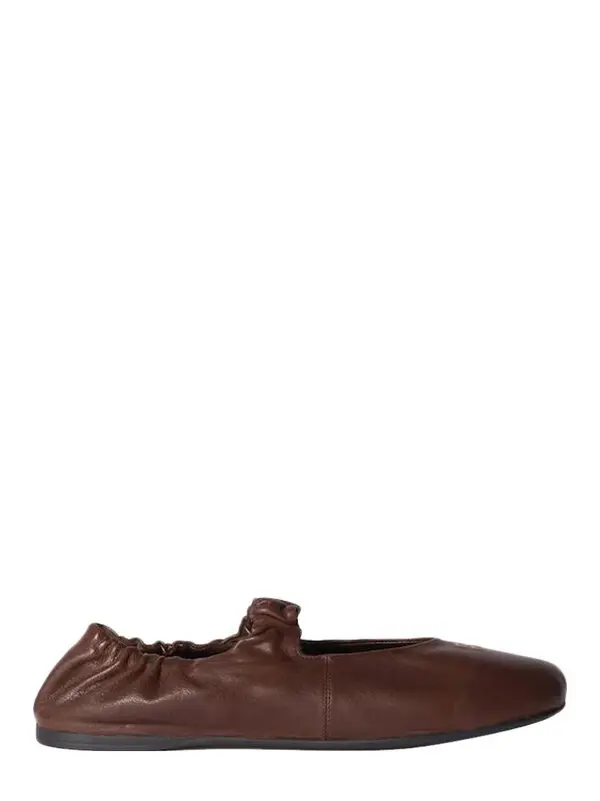 Miu Miu Nappa Ruched Ballet Flats - Multicolor