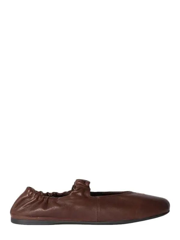 Miu Miu Nappa Ruched Ballet Flats - Multicolor