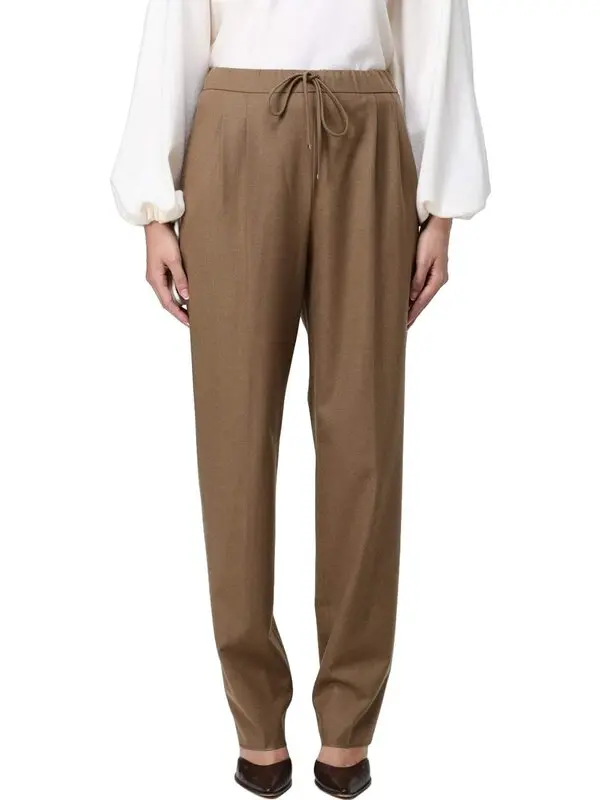 Max Mara Wool Blend Trousers - Brown
