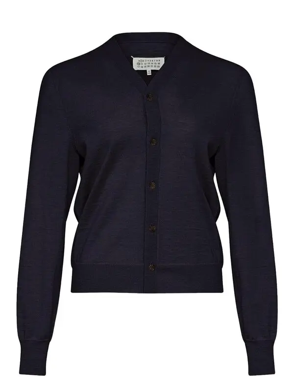 MAISON MARGIELA Wool V-necked Cardigan - Multicolor